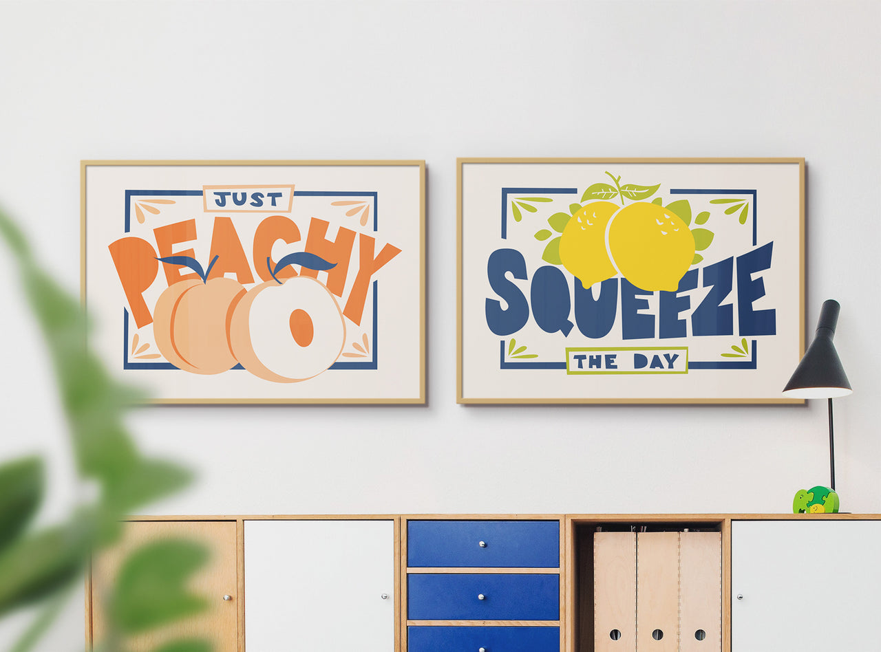 Squeeze The Day Kitchen Art Print - Almanac Co